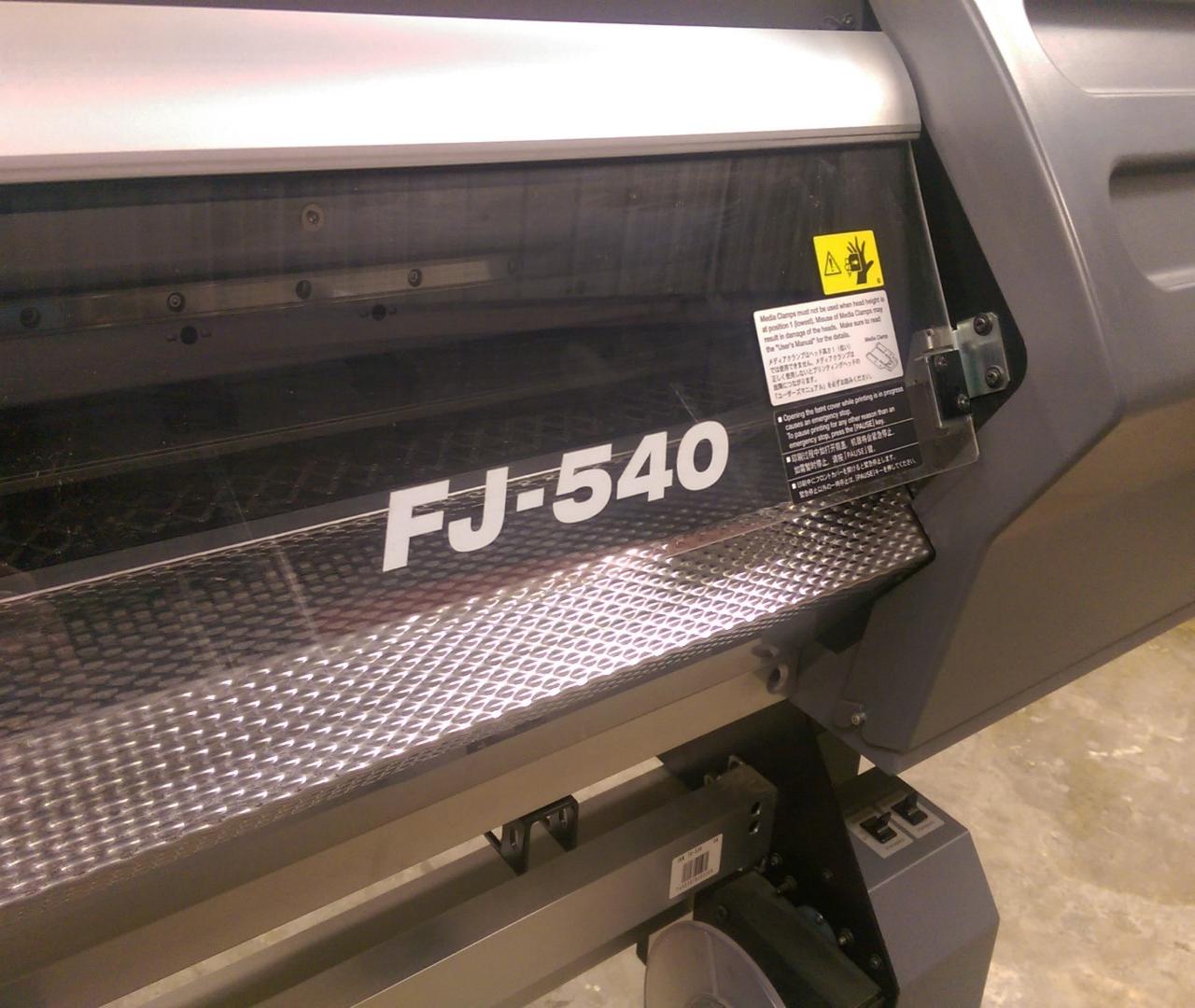 Lot #27: Roland Quadra FJ 540, 54" 6 Color Dye Printer, Serial ...
